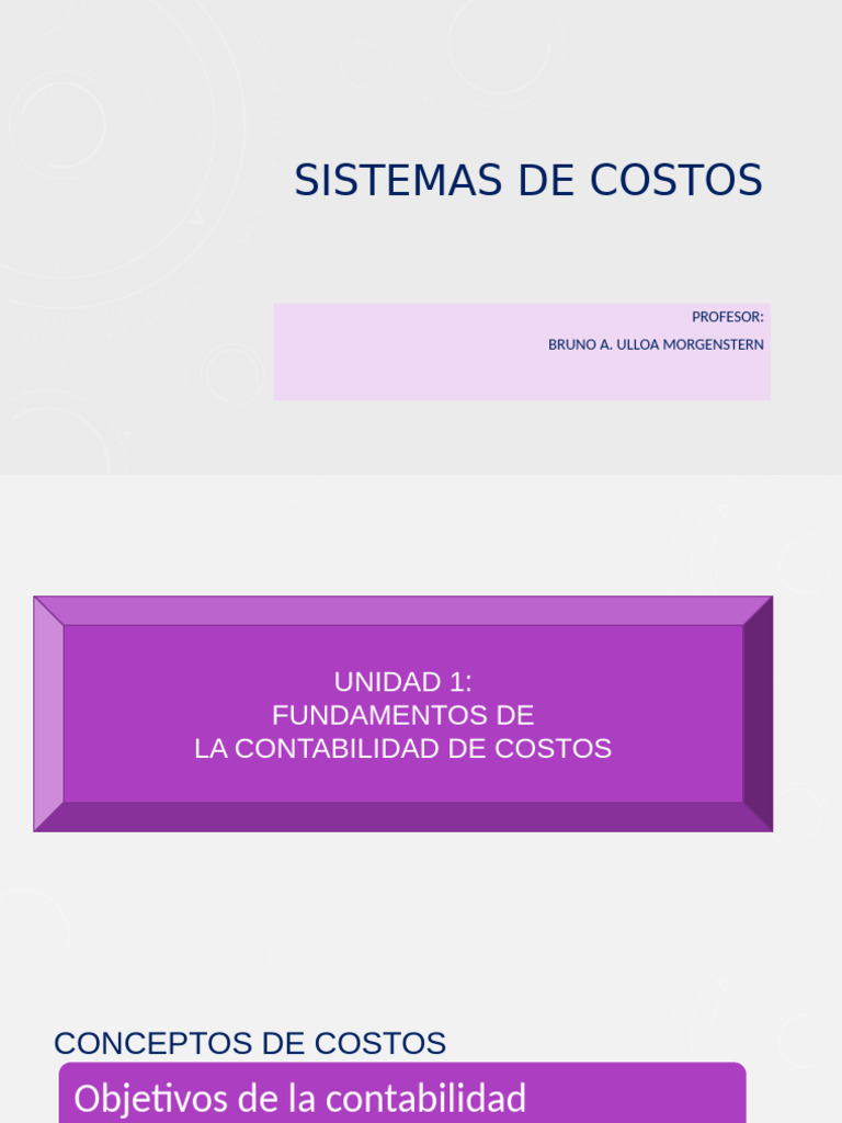 PPT1 Unidad - 1 Fundamentos de Costos | PDF | Costo | Contabilidad