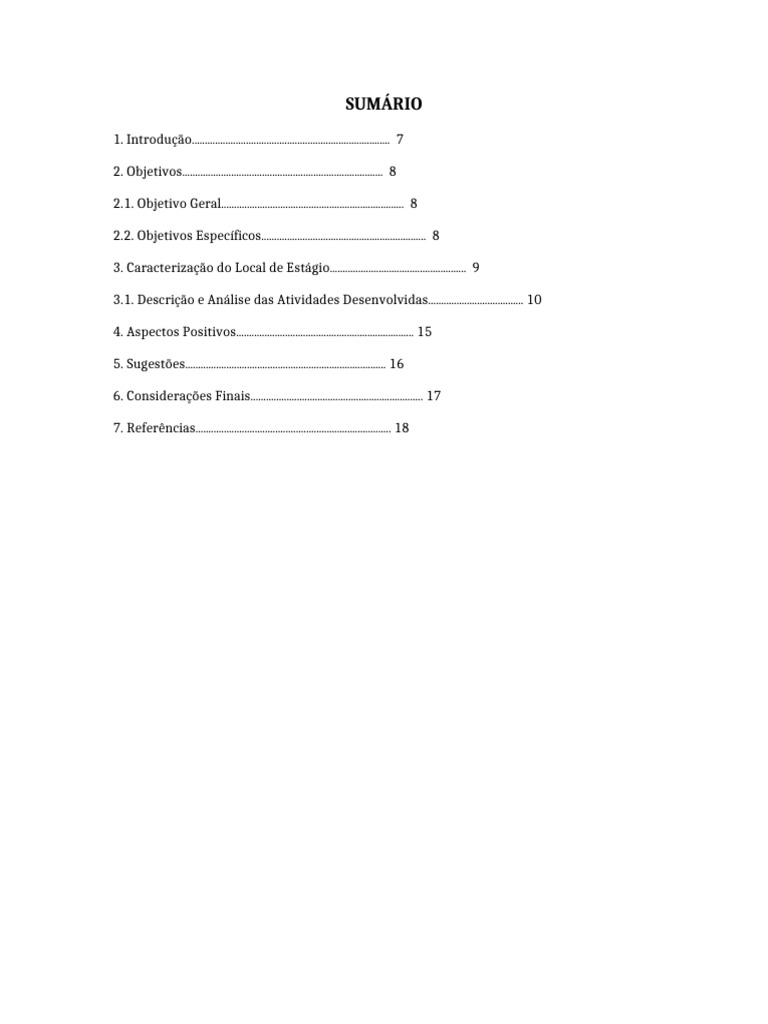 SUMARIO_RELATORIO_ESTAGIO | PDF
