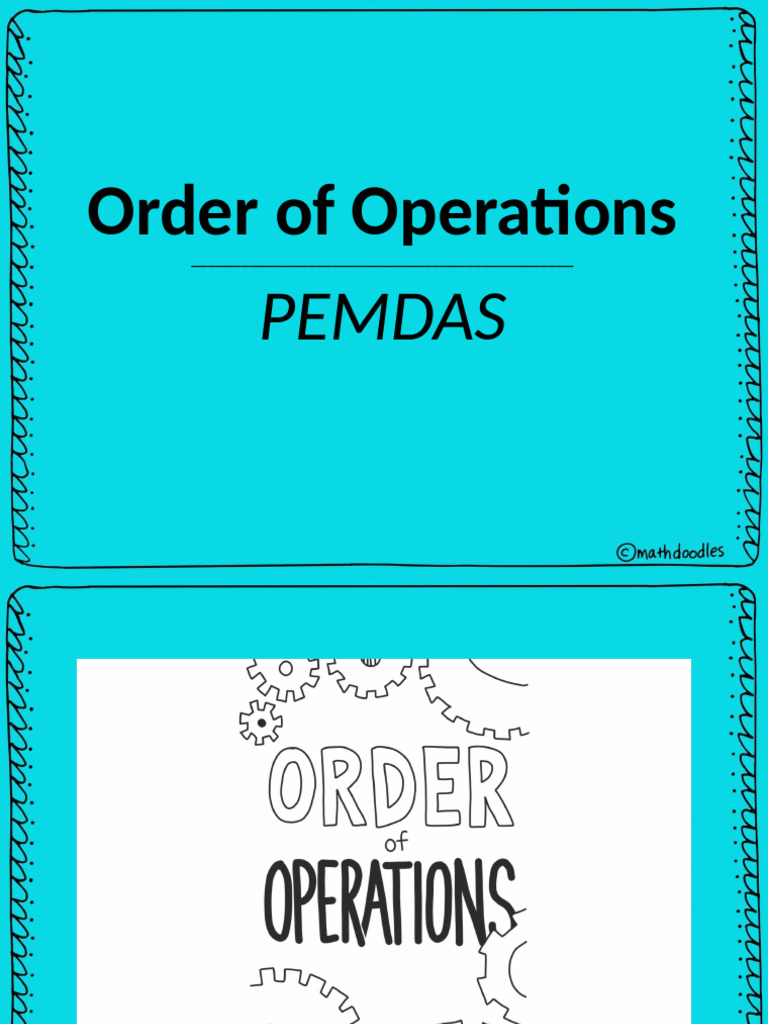 FREE PEMDAS Foldable PowerPoint | PDF
