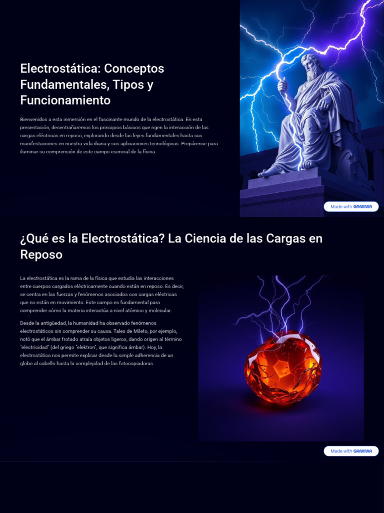 Fundamentos y Aplicaciones de la Electrostática | PDF | Carga eléctrica ...