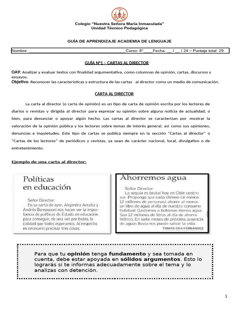 Guía para Escribir Cartas al Director | PDF | Ensayos