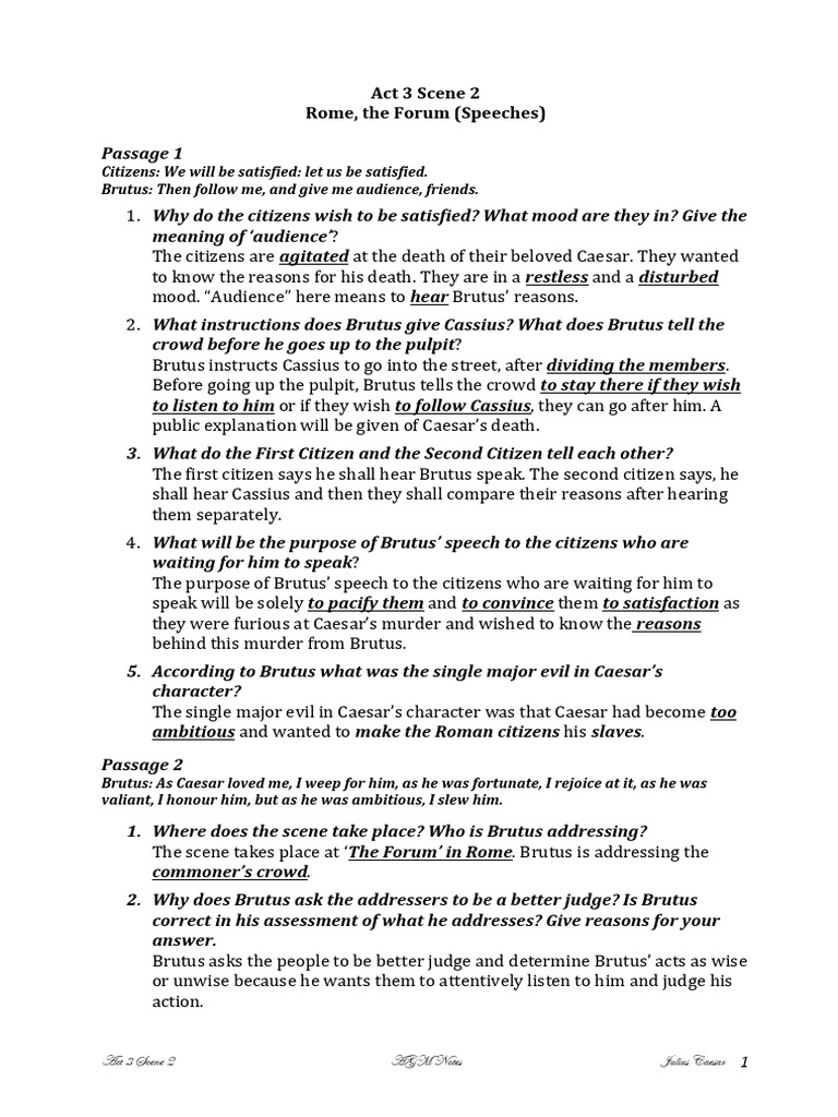 Brutus and Antony's Speeches in Rome | PDF | Julius Caesar | Mark Antony