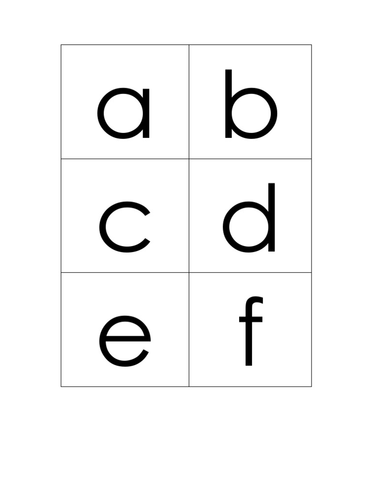 Alphabet Sequence Breakdown | PDF