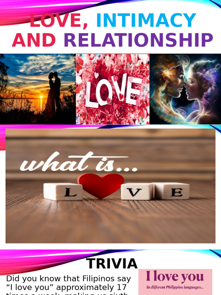Love Intimacy and Relationship 1 | PDF | Love | Emotions