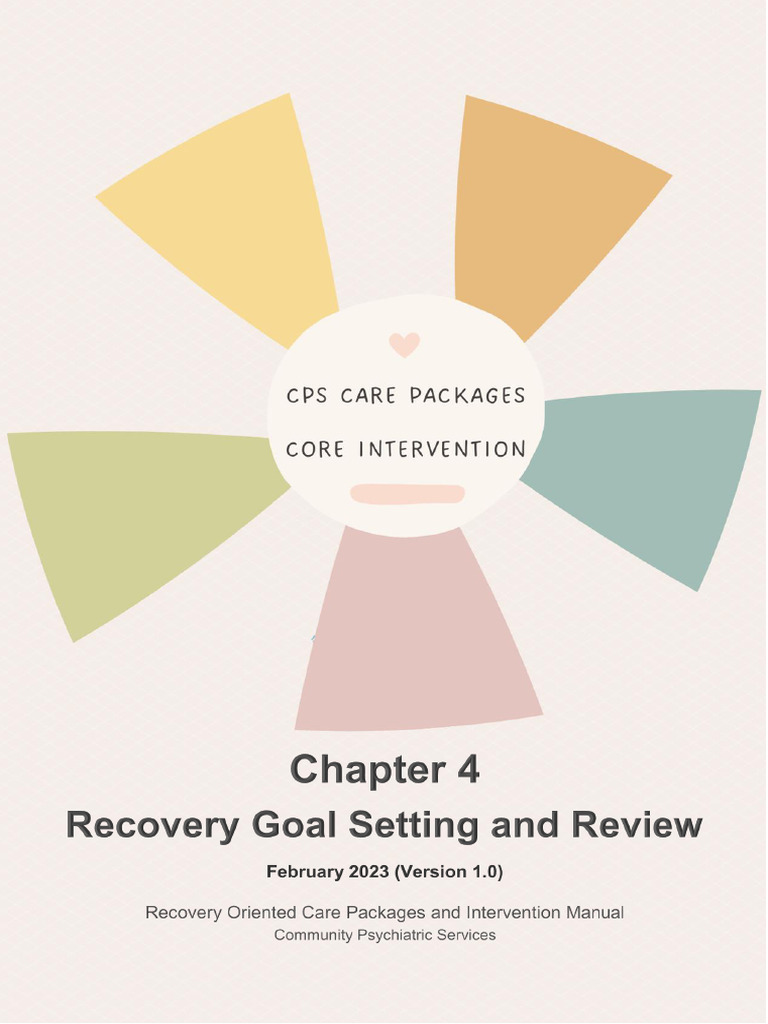 Chapter 4 Recovery Goal Setting and Review Final (Feb 2023) V1.0 | PDF