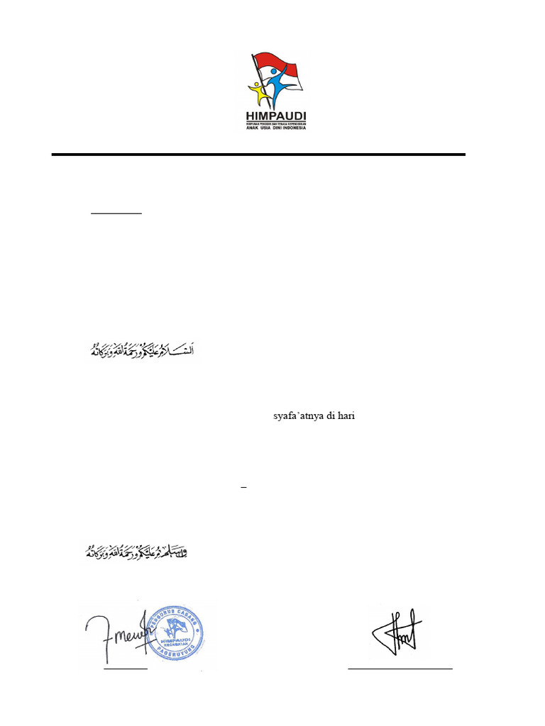 Undangan Pertemuan Rutin HIMPAUDI | PDF