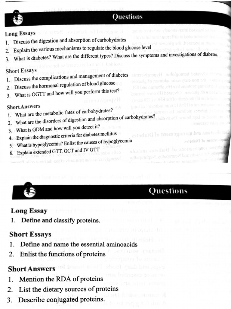 Biochemistry Important Questions PDF For Ur RGUHS Exams | PDF