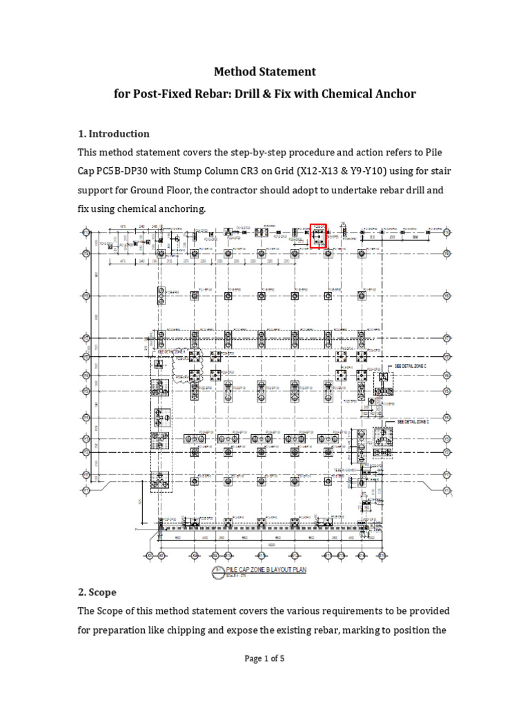 MOS-Post Rebar | PDF | Drilling | Drill