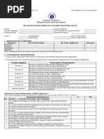 DO 24 20225 Reclass Forms Checklist Omnibus RFTP RFSPP | PDF ...