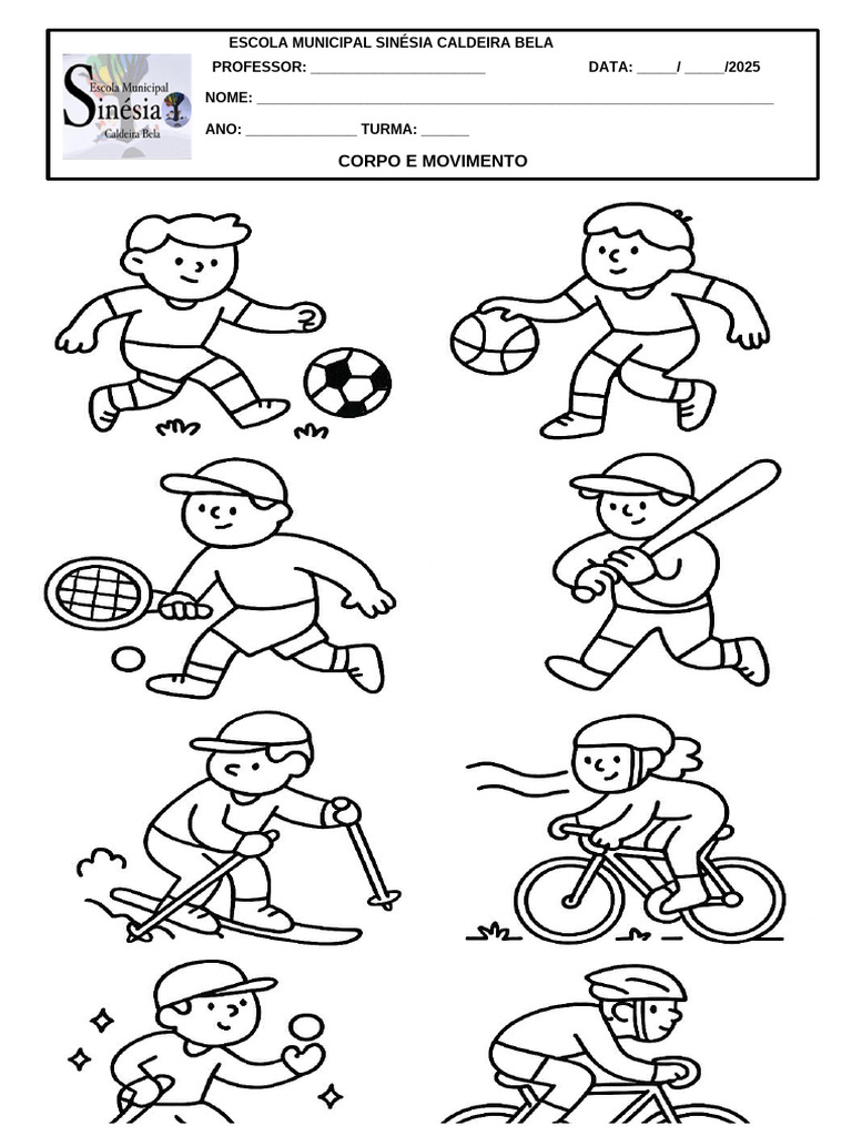 Atividades Esporte Corpo e Movimento | PDF