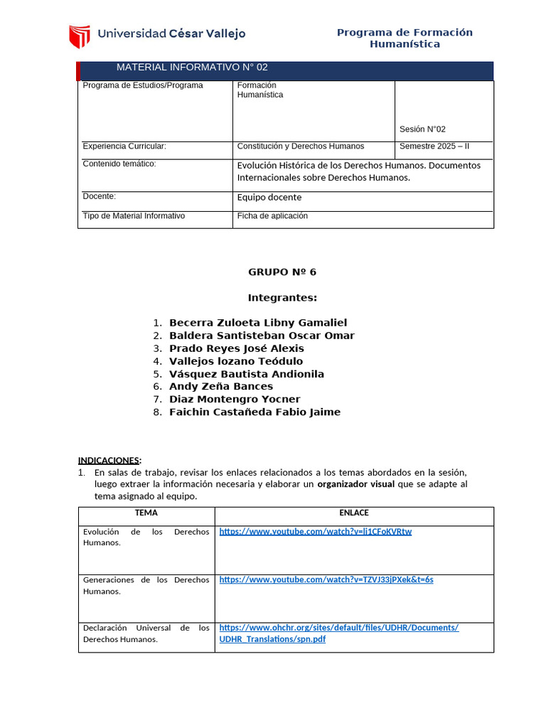Ficha de Aplicación 02 - g6 | PDF