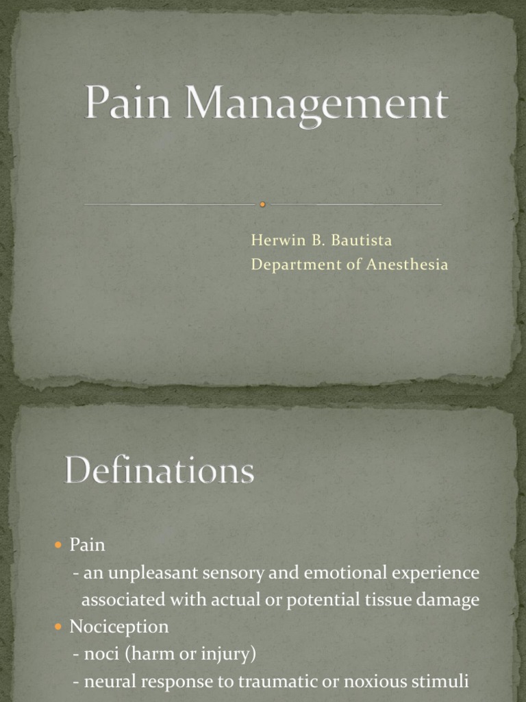Understanding Pain Types and Mechanisms | PDF | Self-Improvement ...