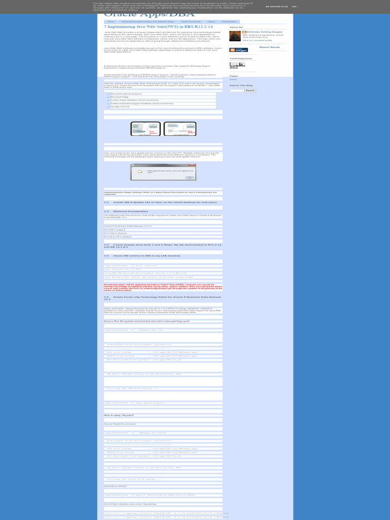Implementing Java Web Start in EBS | PDF | Java (Software Platform ...