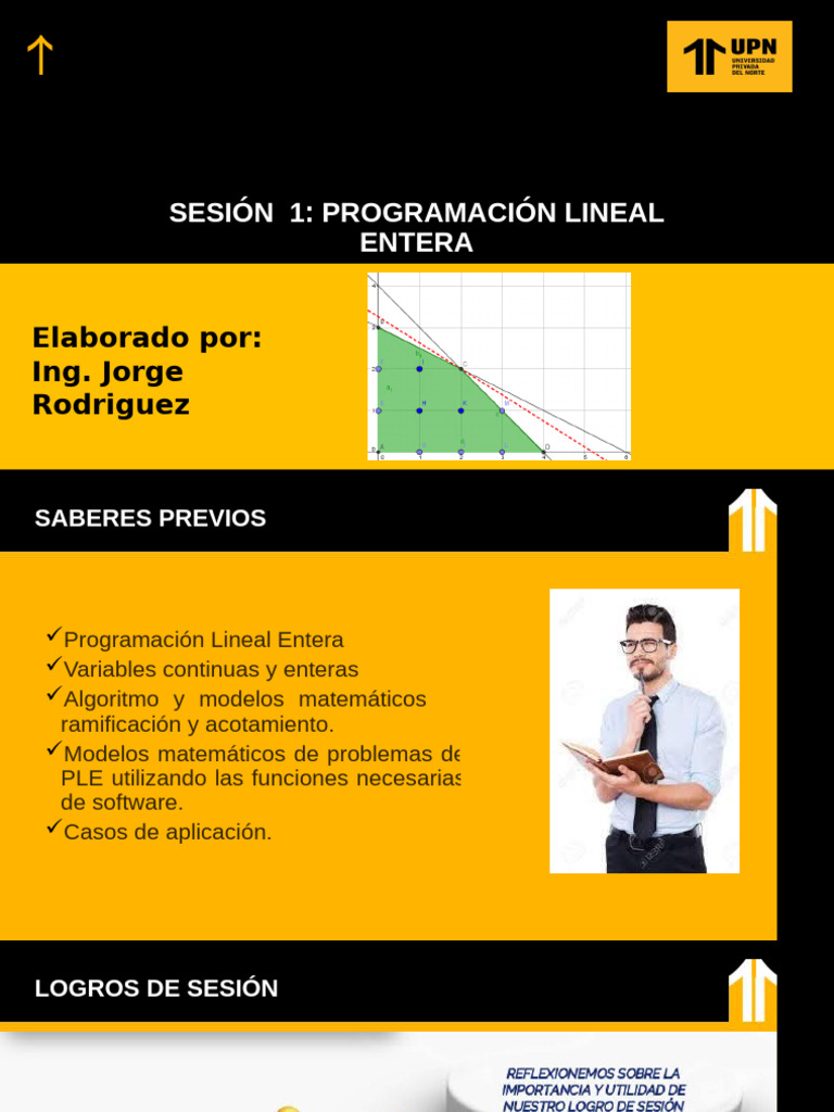 Sesion 1 Programación Lineal Entera | PDF | Programación lineal ...