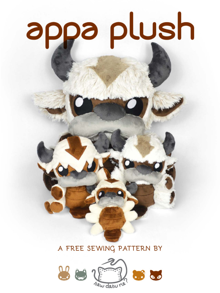 Appa Plush Sewing Pattern Guide | PDF | Sewing | Seam (Sewing)