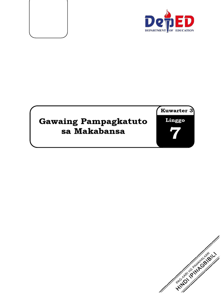 Las Makabansa-2 q3 Week7 v.1 With Footnote | PDF