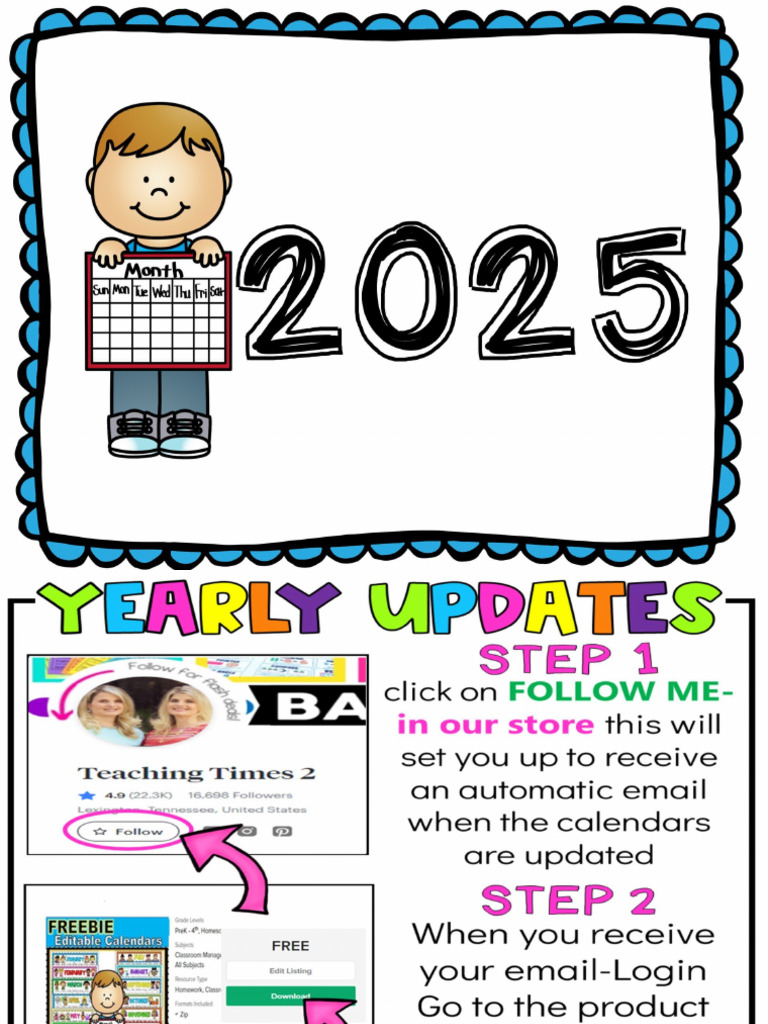 Teaching Times 2-PP 2025 Calendars | PDF
