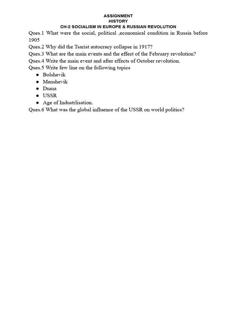 Assignment History Ch-2 | PDF