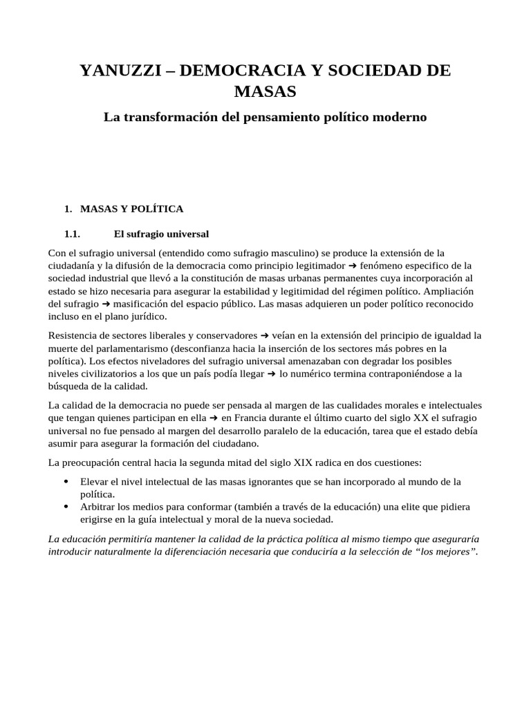 YANUZZI | PDF | Ideologías políticas | Democracia