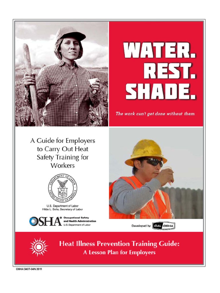 Osha Heat Training Guide 0411 | Download Free PDF | Hyperthermia ...