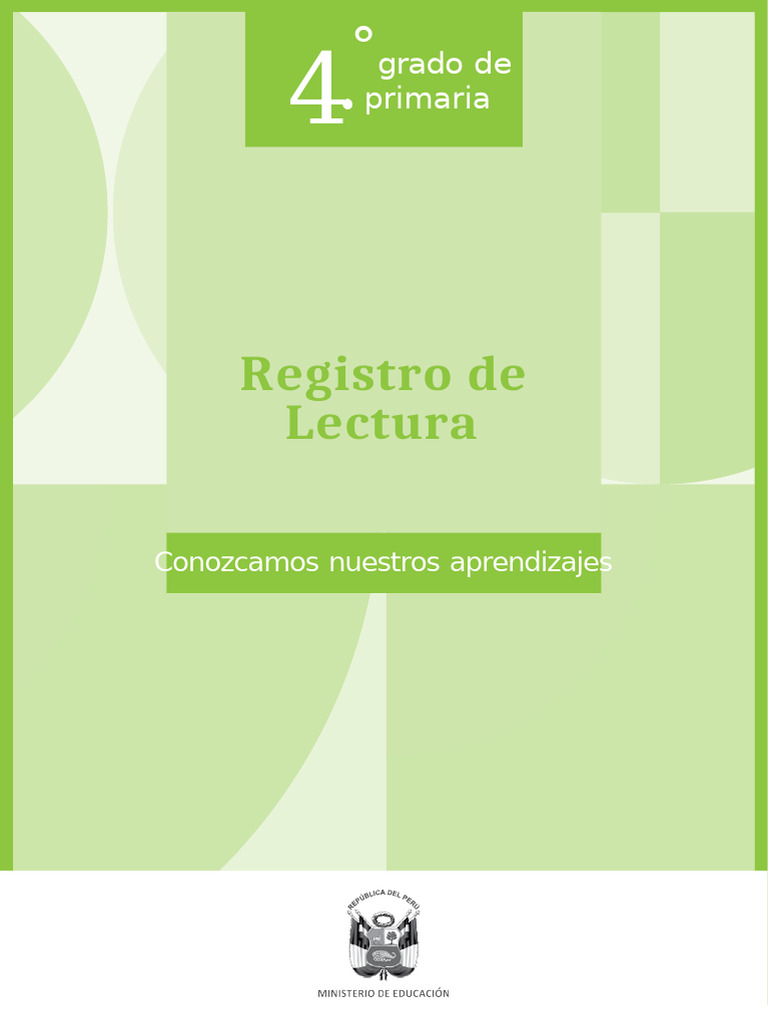Registro de Lectura para 4° Primaria | PDF | Aprendizaje