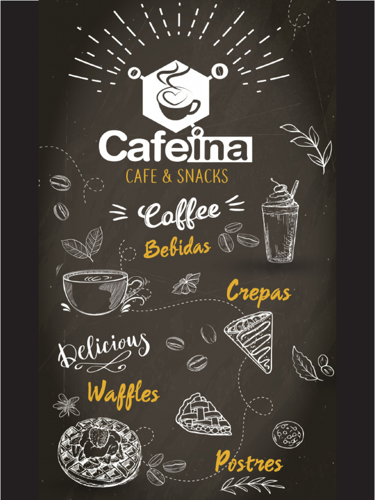Menú Cafeína 2025 | PDF