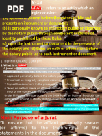 Form 2 - Sample Jurat | PDF | Affidavit | Notary Public