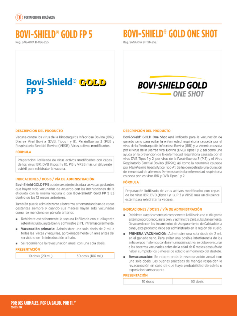 Bovi-Shield Gold One Shot | PDF