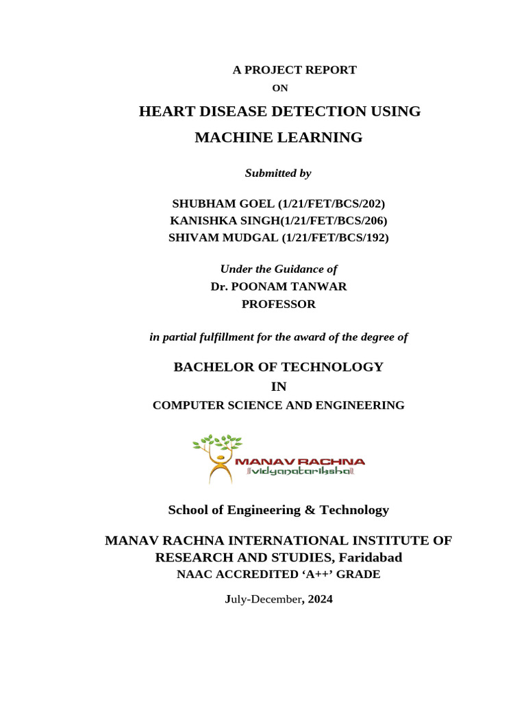 Heart Disease Prediction Using Machine Learning 2 | PDF | Logistic Regression | Support Vector ...