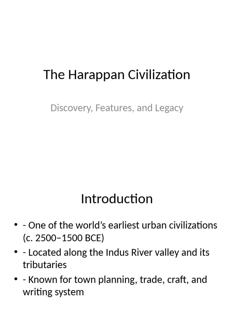 Harappan Civilization: Discovery & Legacy | PDF