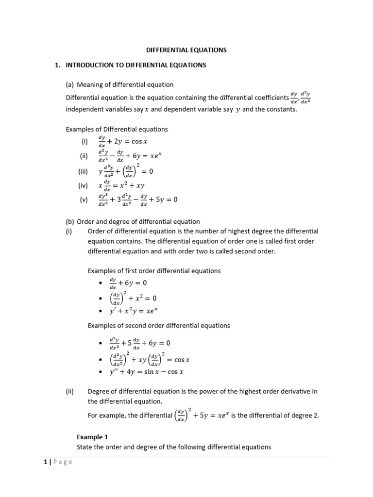Differential Equations 4 | PDF | Equations | Mathematics