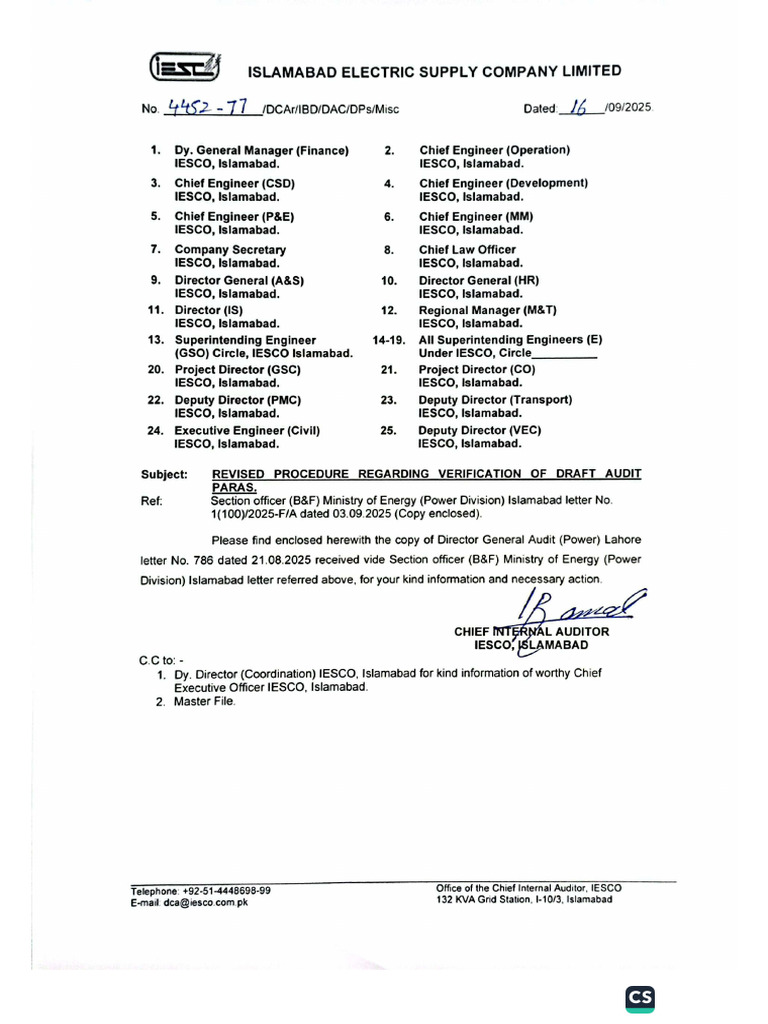 Revised Verification Procedure W.E.F 09.2025 | PDF