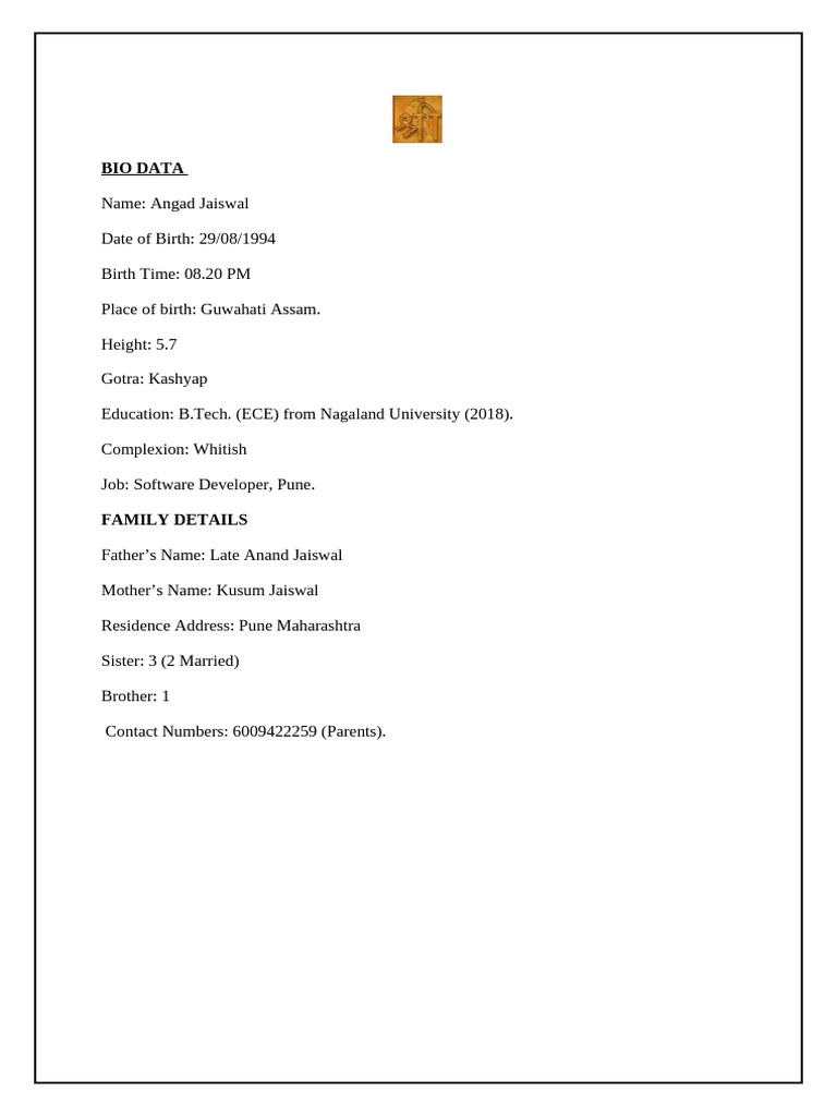 BIO Angad | PDF