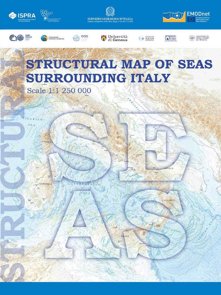 Structural Map of Seas Surrounding Italy - Text | PDF | Earthquakes ...