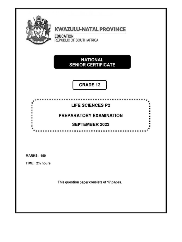 2023 KZN Life-Sciences-NSC-P2-QP | PDF