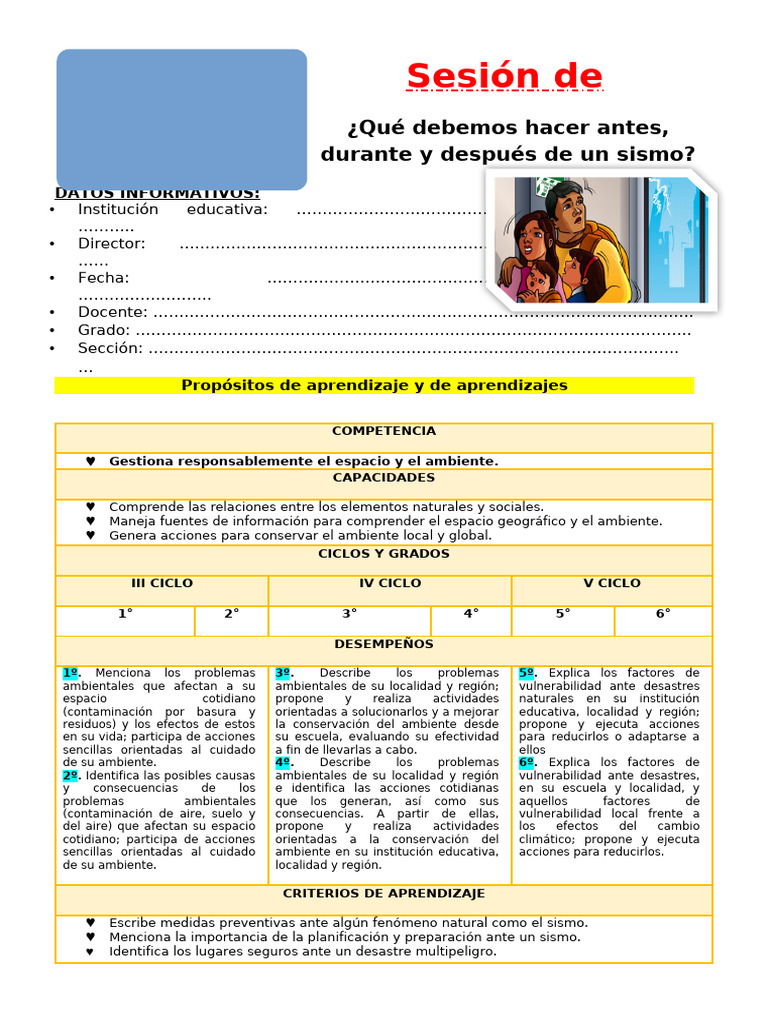 Unidocente Dia 1 PS ¿Qué Debemos Hacer Antes, Durante y Después de Un ...