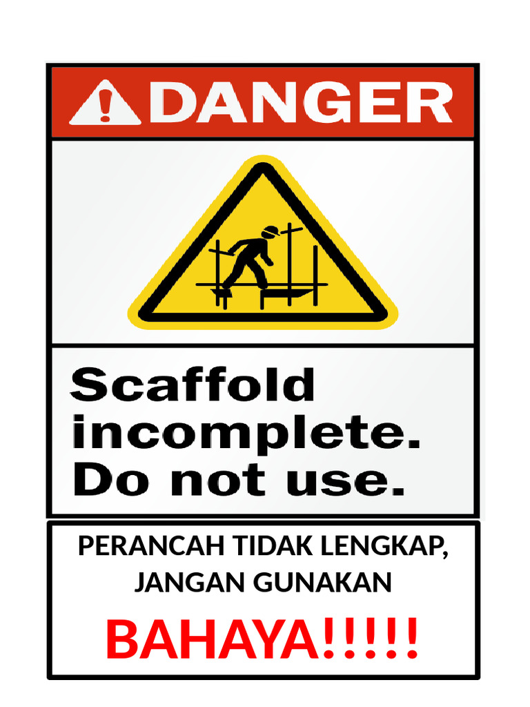 Scaffold Incomplete PDF | PDF