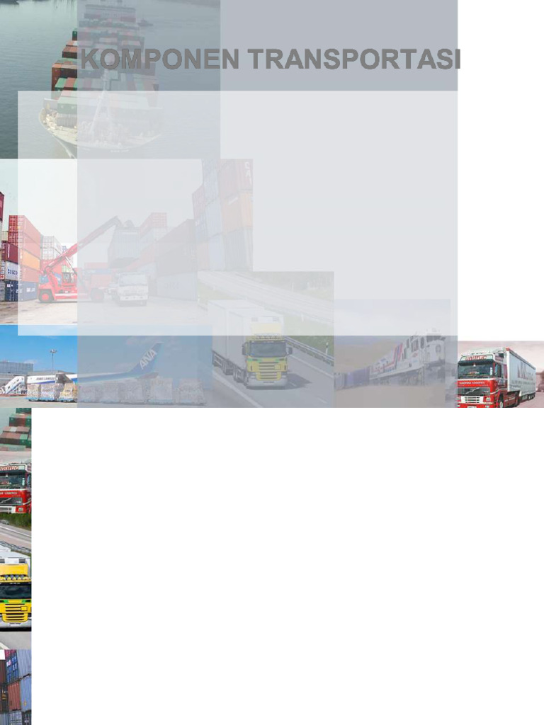 Komponen Sistem Transportasi Modern | PDF