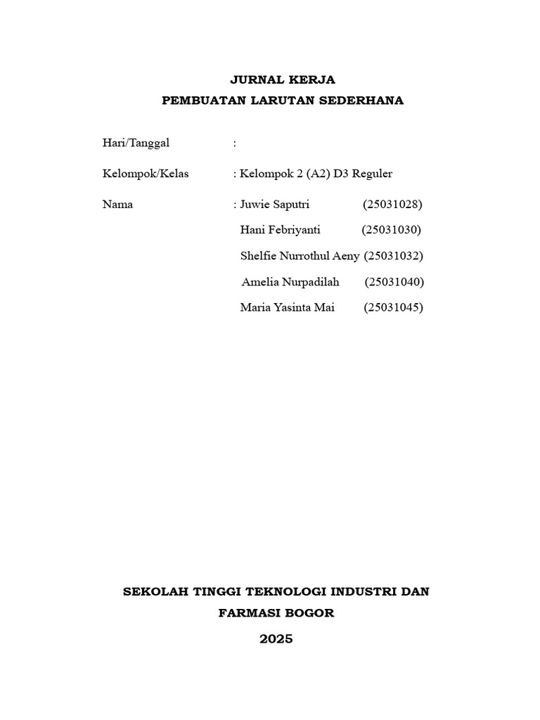 Jurnal Kimia 2 A2 | PDF