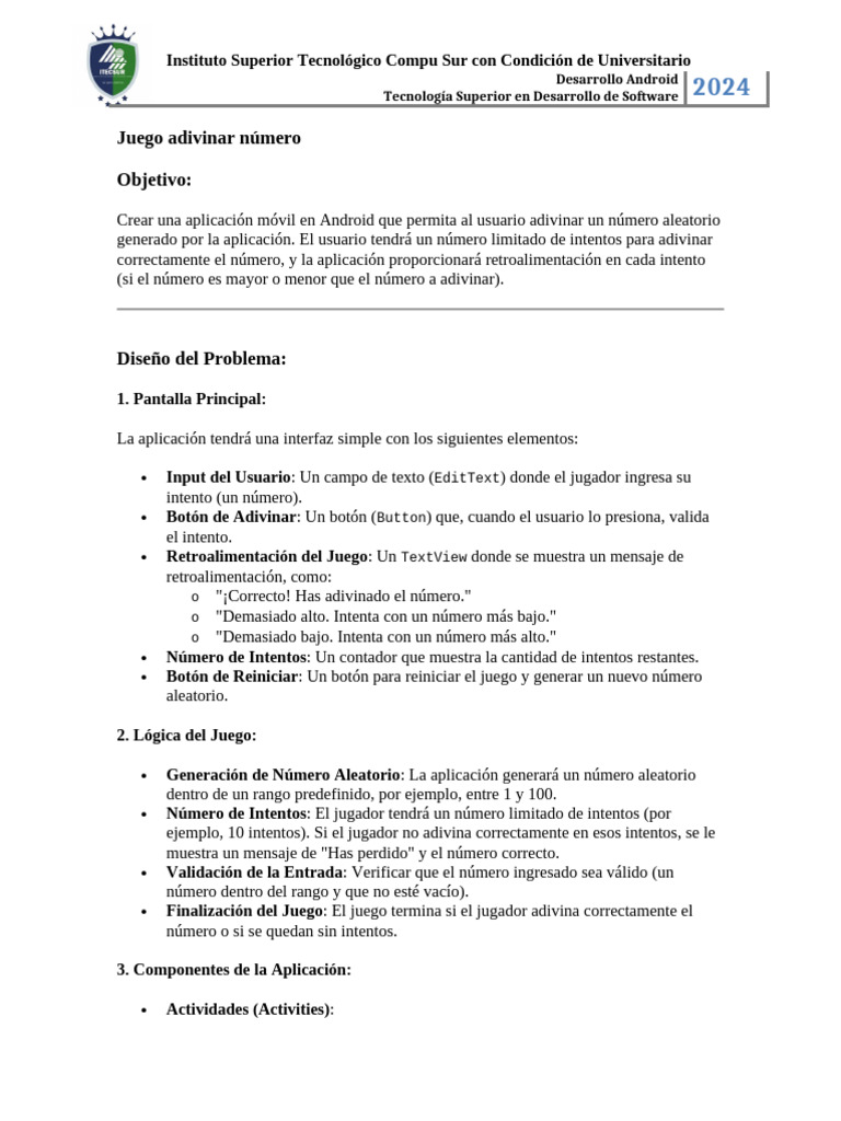 02 Tarea Juego Adivinar Nùmero | PDF | Ciencias de la Computación ...