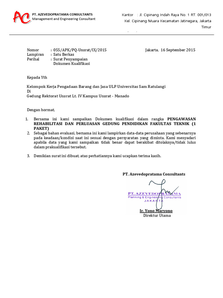 Dokumen Kualifikasi | PDF