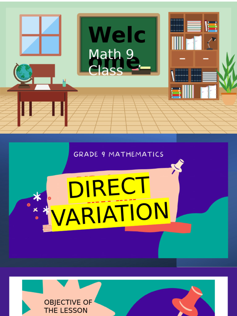 Direct Variation | PDF | Gases | Quantity