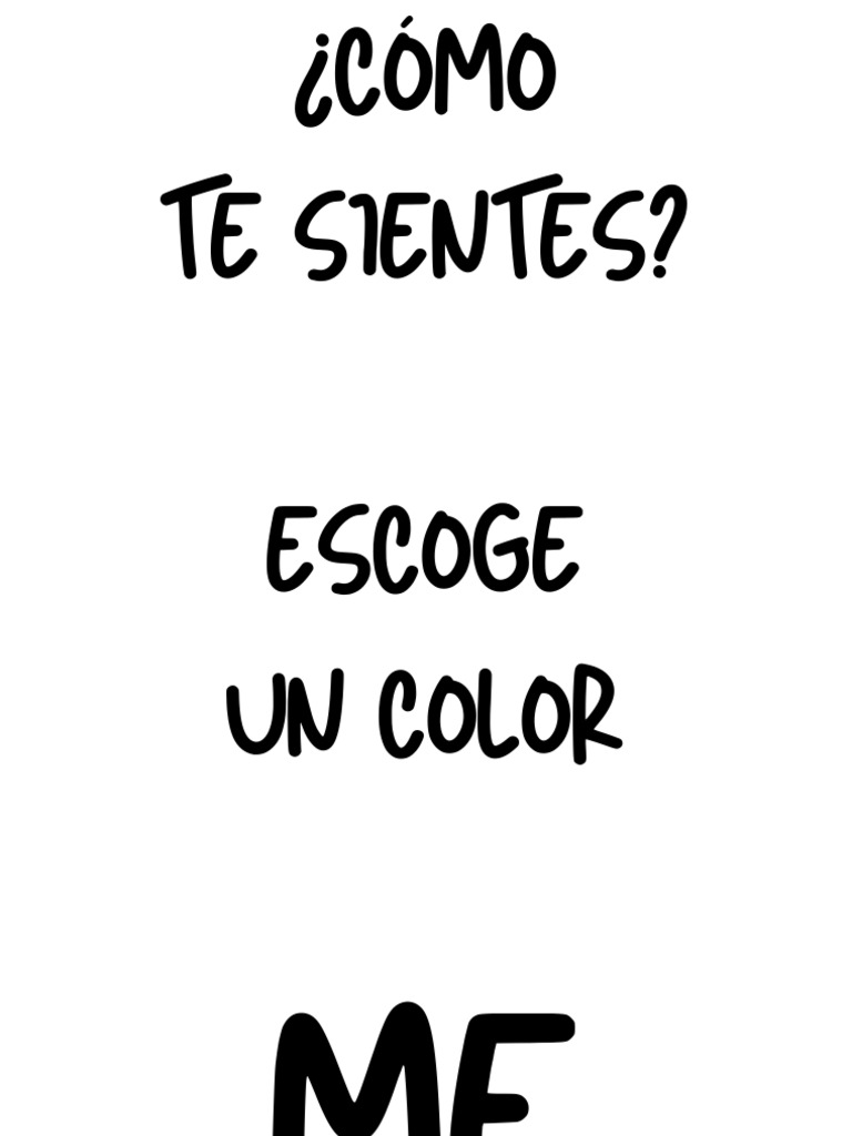 ¿Cómo Te Sientes | PDF