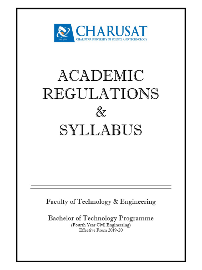 Final Year Syllabus Booklet | PDF | Undergraduate Education | Postgraduate Education