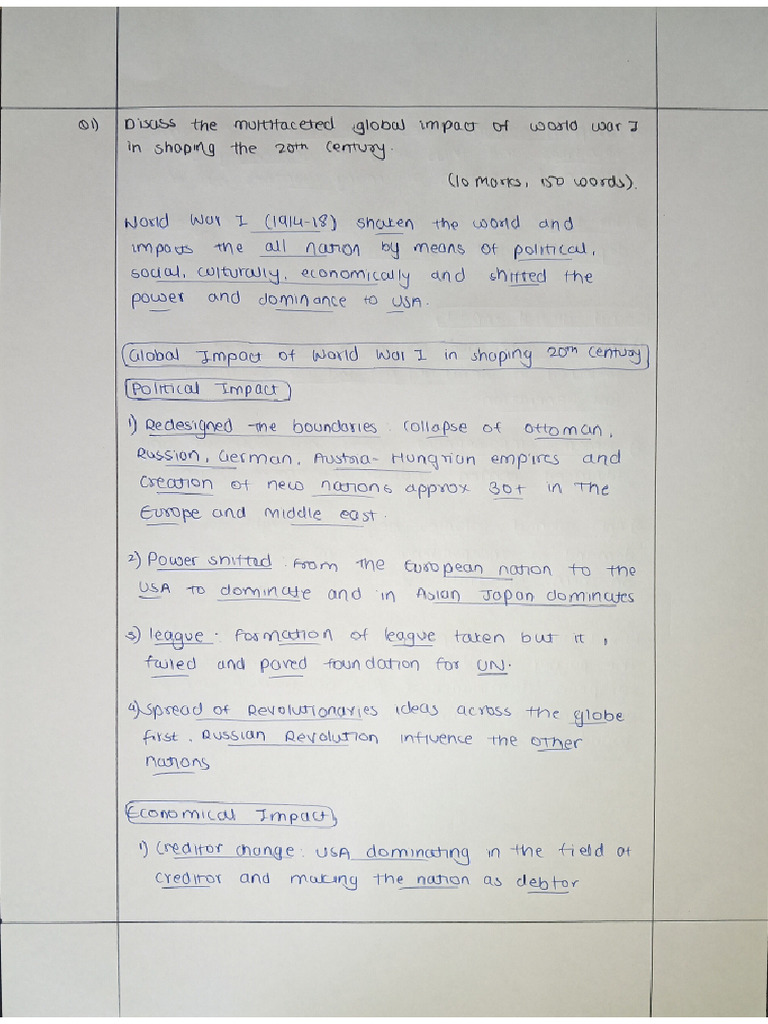 Impact Ww1 | PDF