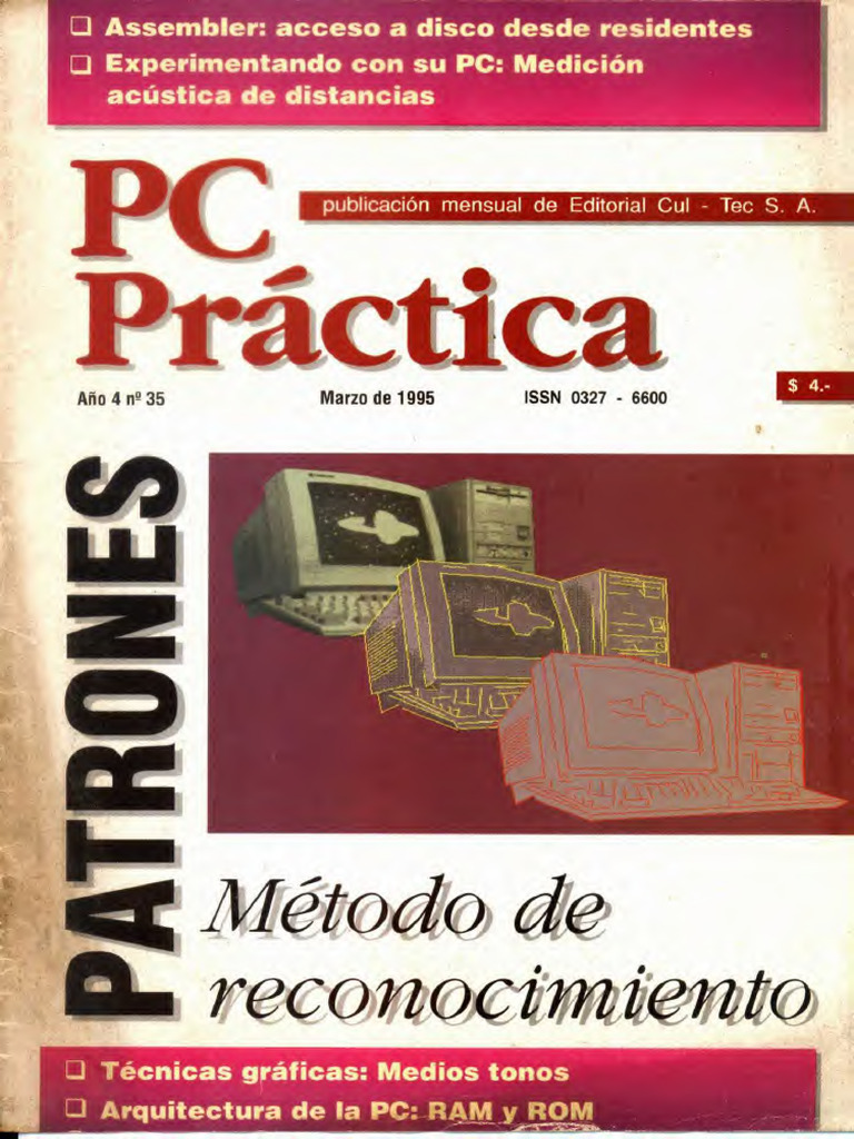 PC Practica Nro 35 Marzo 1995 Patrones Reconocimiento Editorial CUL Tec_text | PDF | Compatibles ...