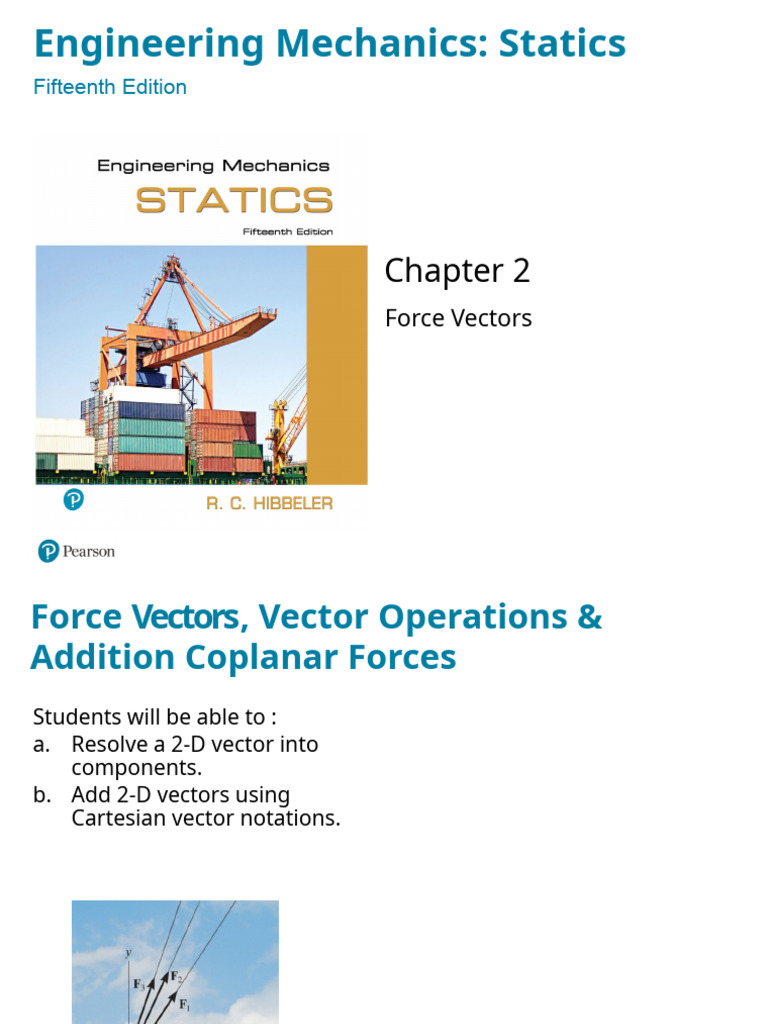 Chapter 2 Force Vectors - Tagged | PDF | Euclidean Vector | Angle