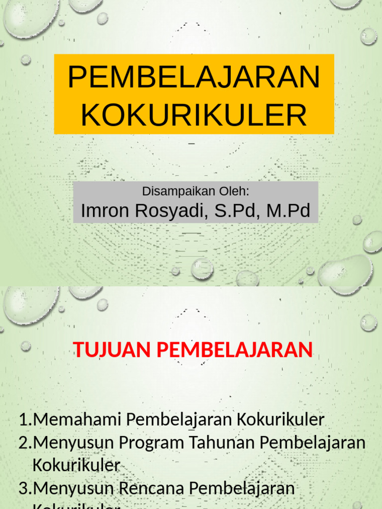 Panduan Program Kokurikuler 2025 | PDF