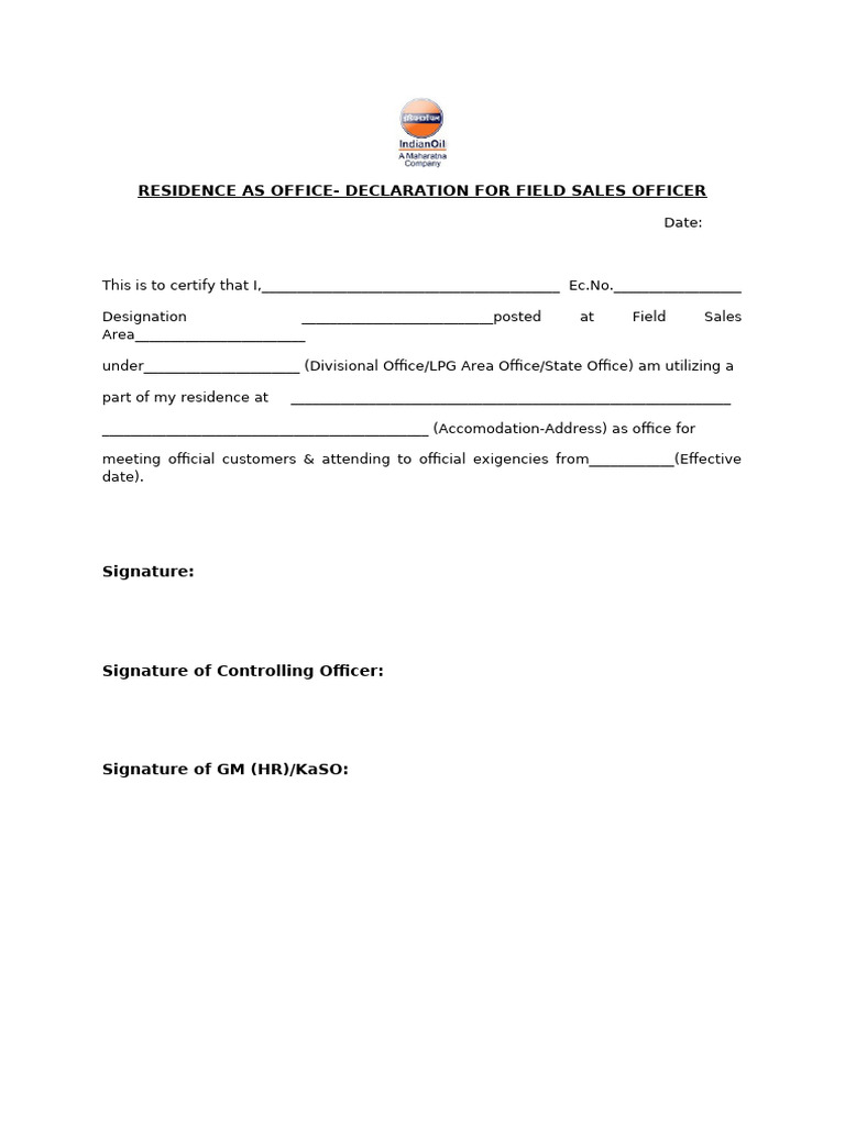 Additional HRA Format | PDF