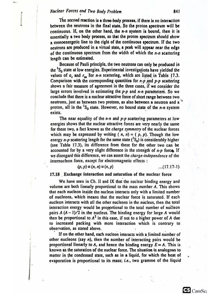 Nuclear Force Chap-3 | PDF